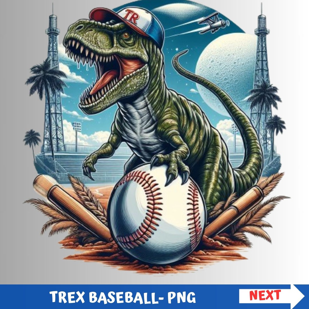 Dinosaur Png Trex Png Baseball Png Baseball Lover Shirt Dinosaur Shirt ...