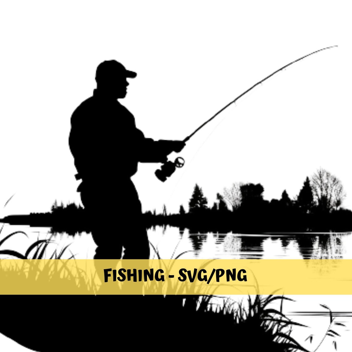 Fishing Svg Fisher Svg Fish Png Fish Svg Fishing Png Fishing - Etsy