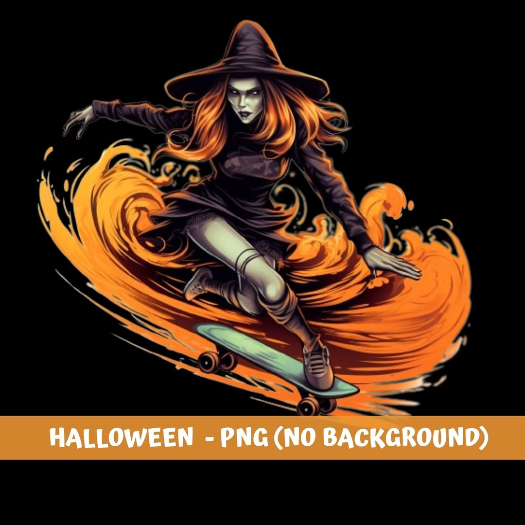 Halloween Witch Png Rock Png Witch Skateboarding Png Halloween ...