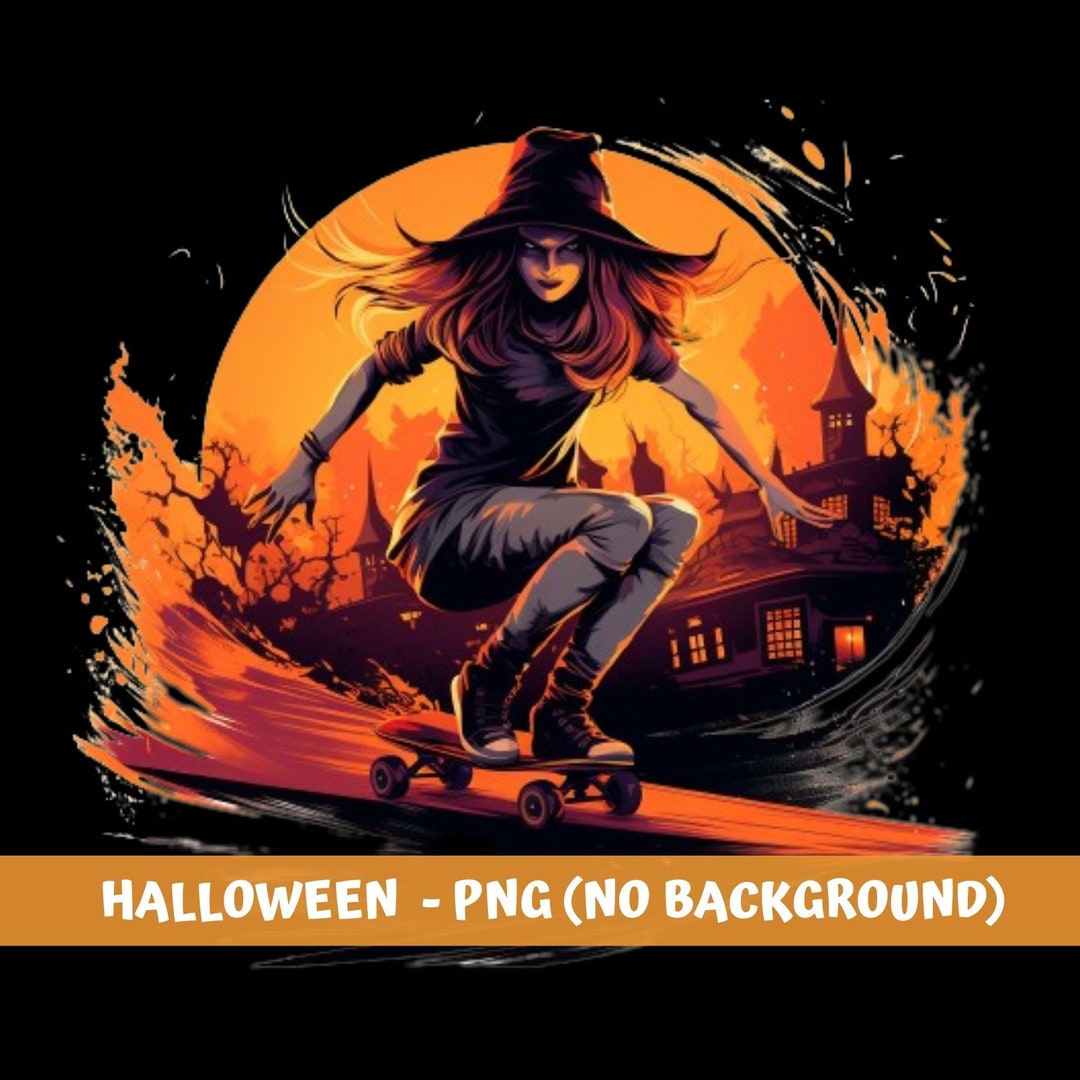 Halloween Witch Png Rock Png Witch Skateboarding Png Halloween ...