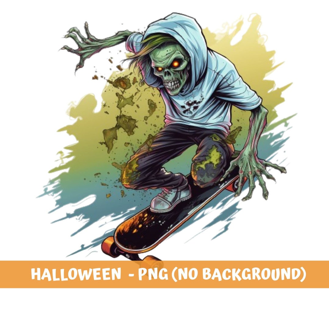 Halloween Zombie Png Patineta Png Zombie Skate Png Halloween - Etsy