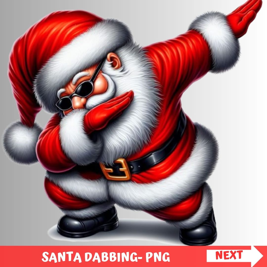 Christmas Santa Claus Dabbing Png Funny Santa Dabbing Png Funny Santa ...