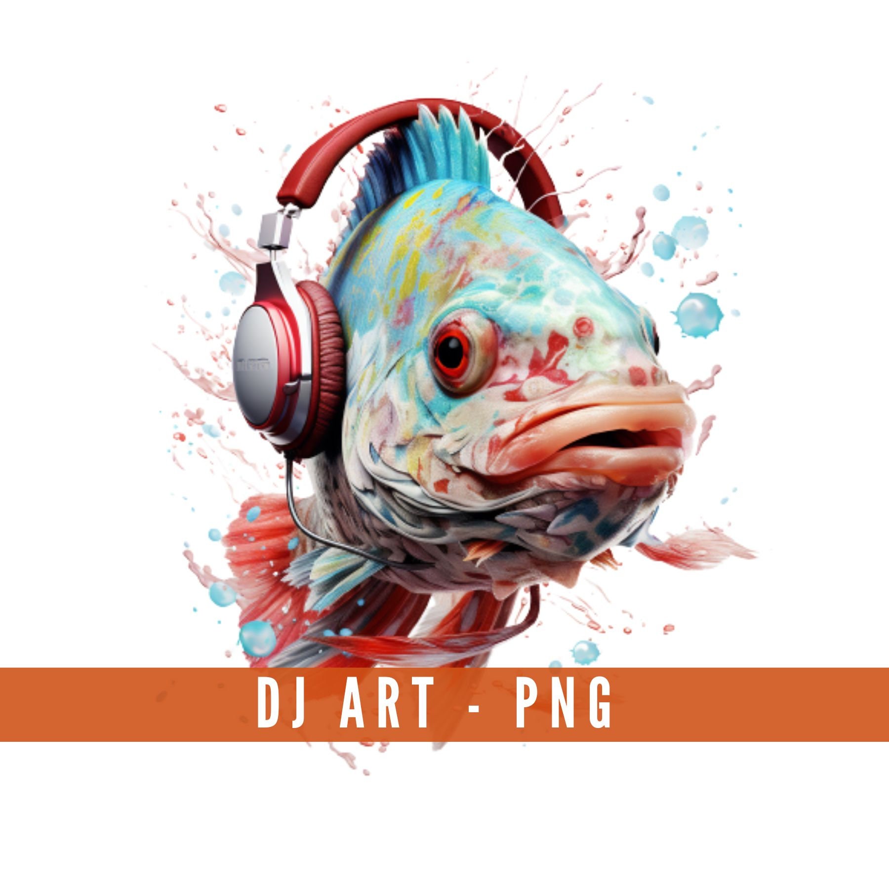 Buy Dj Fish Png Funny DJ Png Dj Music Png Dj Gift DJ Shirt DJ Online in ...