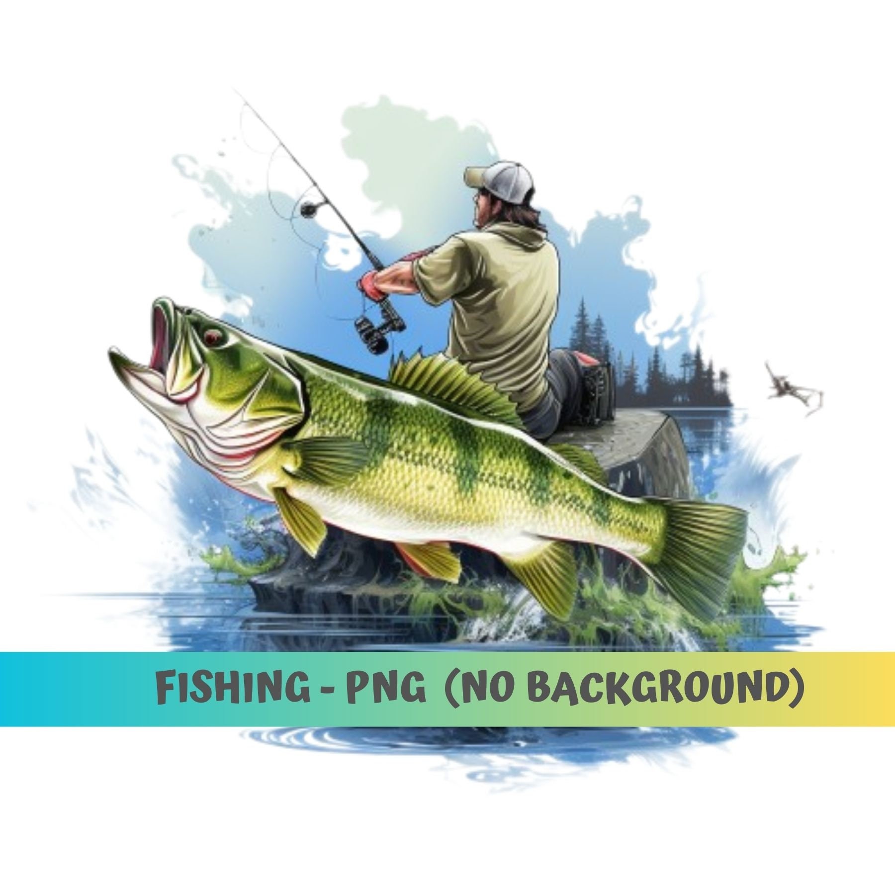 Fishing Png Funny Fish Png Fishing Tumbler Wrap Png Fishing - Etsy