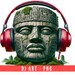 Olmec Png DJ Funny Dj Music Png Gift Shirt DJ Olmec Head Png Tshirt Png ...