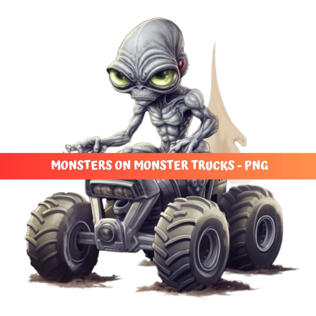 Monsters and Monster Trucks Png Funny Alien Png Ufo Png Monstertruck ...