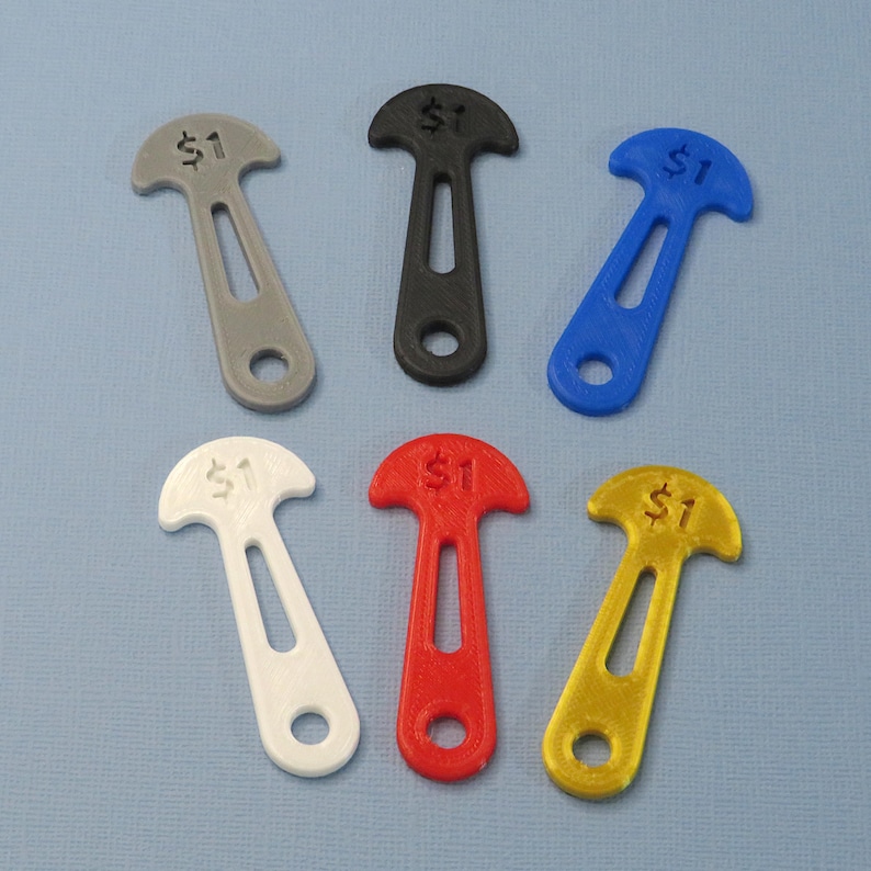 Australia 1 Dollar Removable Trolley Token / Trolley Key (reusable) for ...