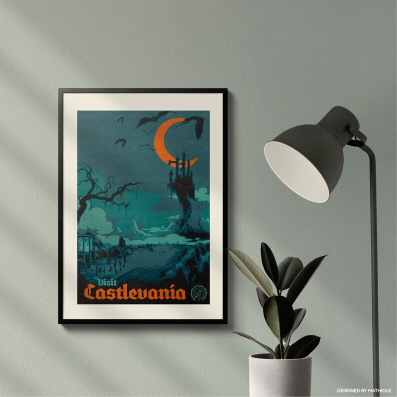 Visit Castlevania Poster Vintage Travel Poster Art Castlevania Poster ...