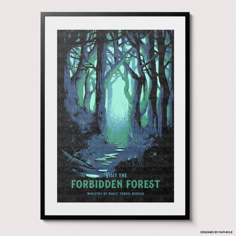 Forbidden Forest Print - Etsy