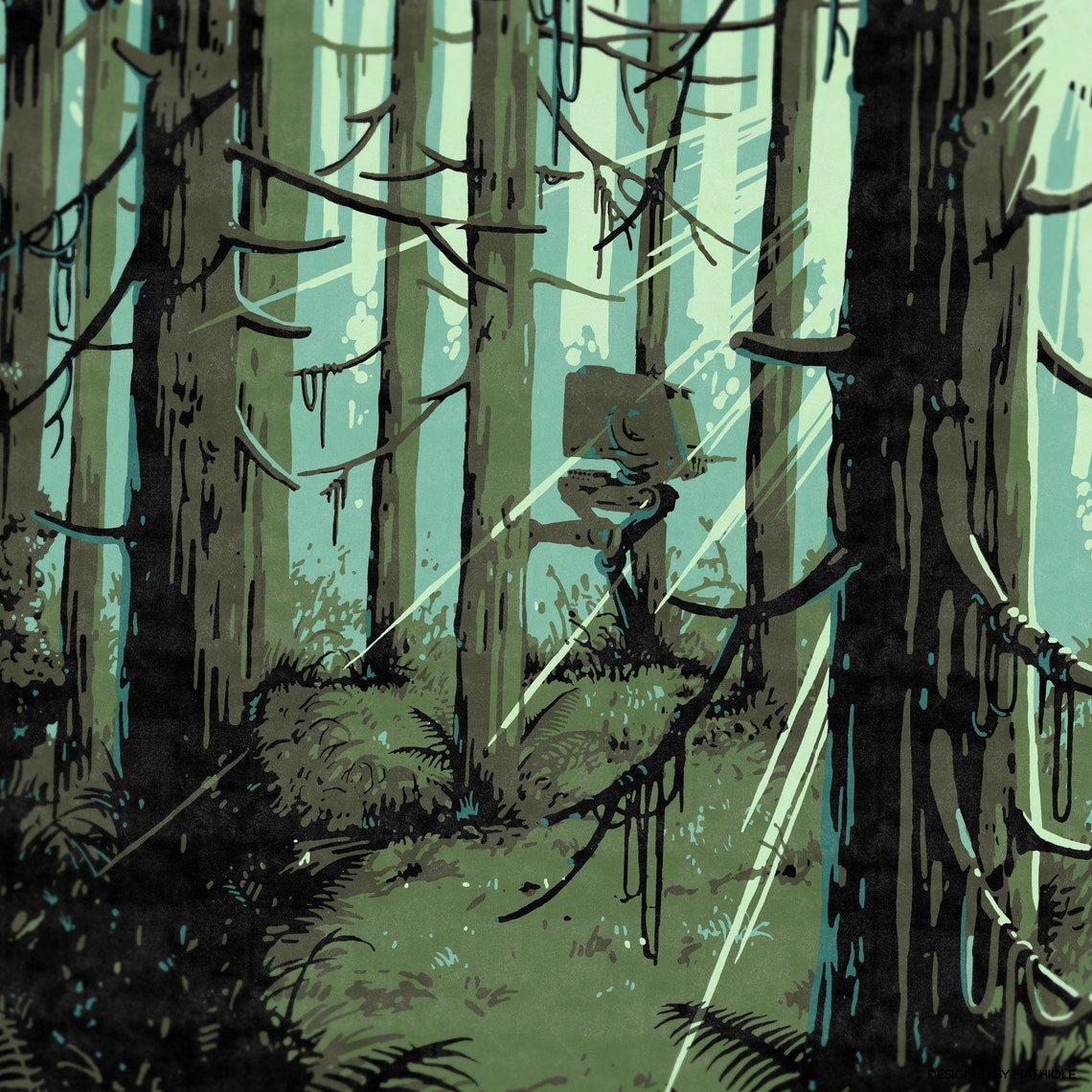 Visit Endor Minimal Art Print Vintage Travel Poster Endor Fantasy Fan ...