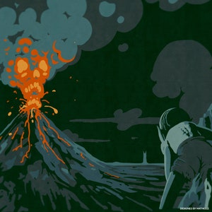 Visit Mount Doom Poster Vintage Retro LOTR Art Print, LOTR Minimialist ...