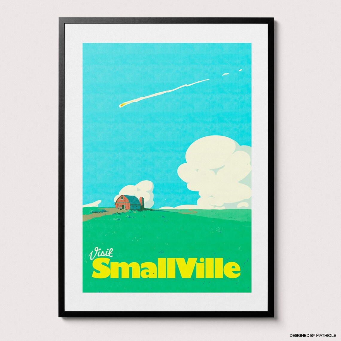 Visit Smallville Poster Super Hero Art Print 2000s - Etsy