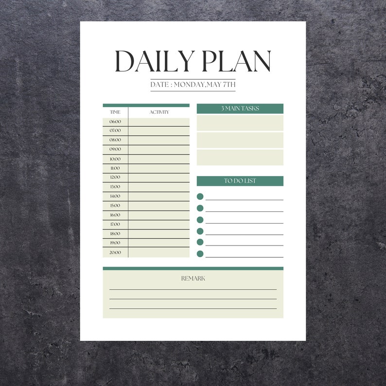 Digital Planner Bundle : Downloadable Daily Planner Daily Pages Journal ...