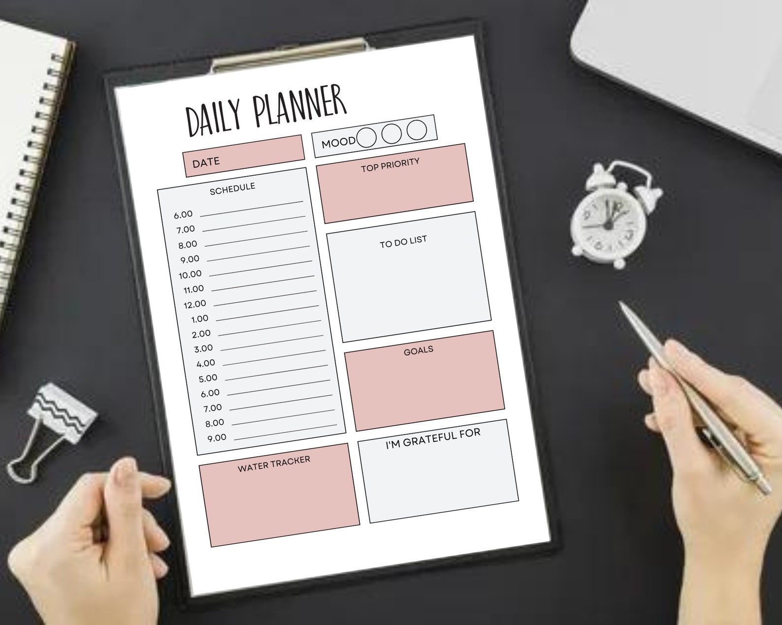 Digital Planner Bundle : Downloadable Daily Planner Daily Pages Journal ...