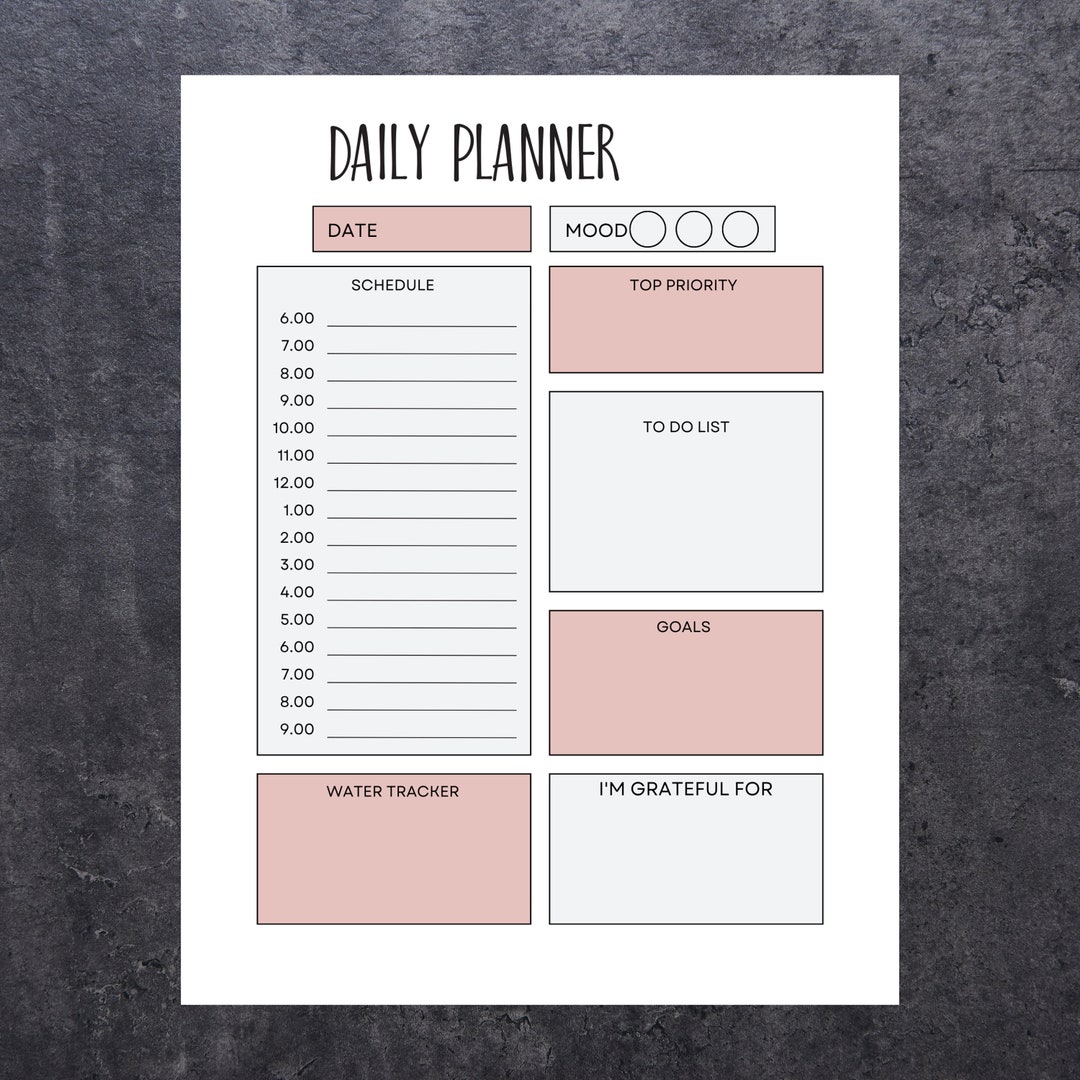 Digital Planner Bundle : Downloadable Daily Planner Daily Pages Journal ...