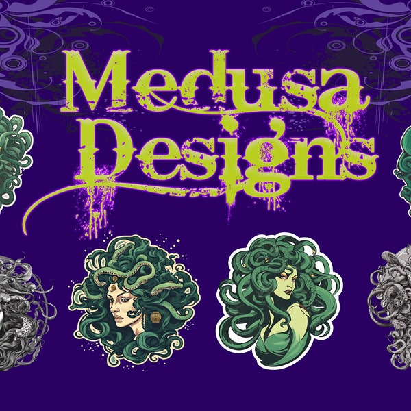Medusa Digital Art - Etsy