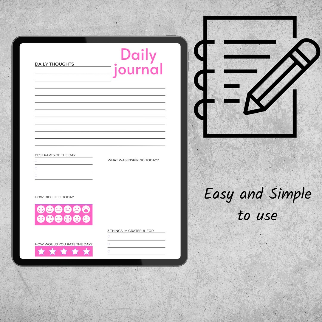 Digital Daily Journal, Goodnotes Journal, Diary Journal, Daily Pages ...