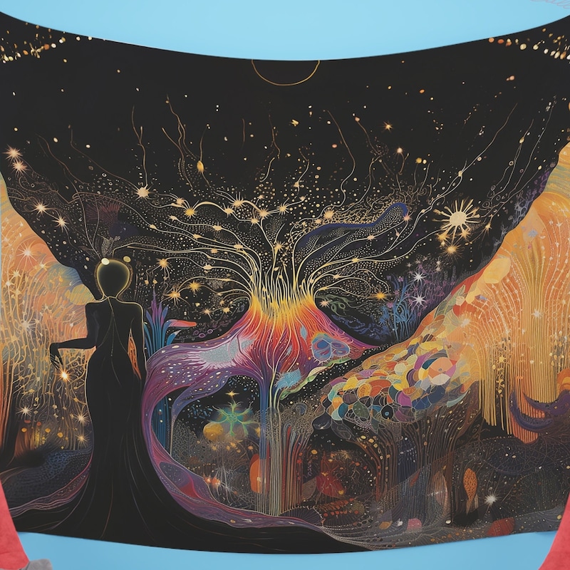 Psychedelic Tapestry - Etsy
