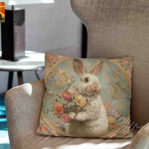 William Morris Spring Rabbit Pillow, Full Pillow or Case Only, Spun ...