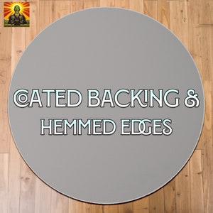 William Morris Rabbit Round Rug, White Rabbit Morris Rug, Morris Tulips ...