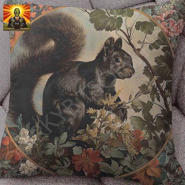 Squirrel Pillow - Etsy