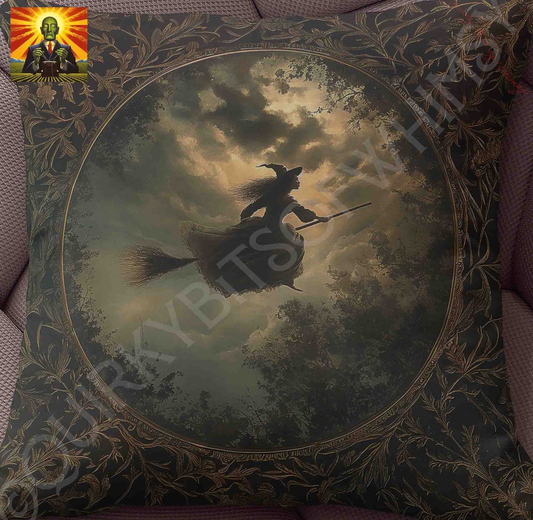 William Morris Witch Pillow, Full Pillow or Case Only, Spun Polyester ...