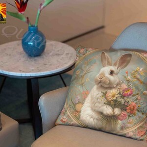 William Morris Spring Rabbit Pillow, Full Pillow or Case Only, Spun ...