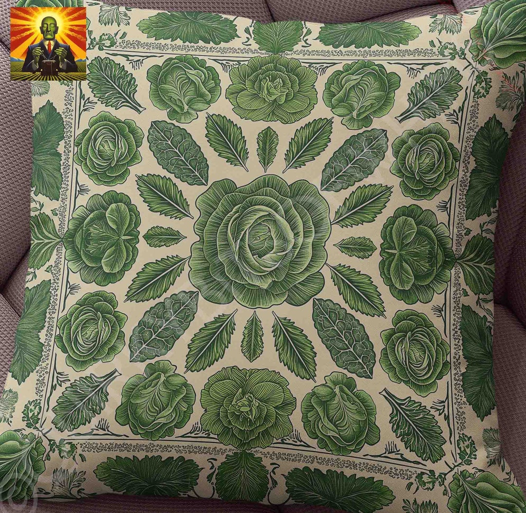 William Morris Lettuce Pillow, Full Pillow or Case Only, Spun Polyester ...