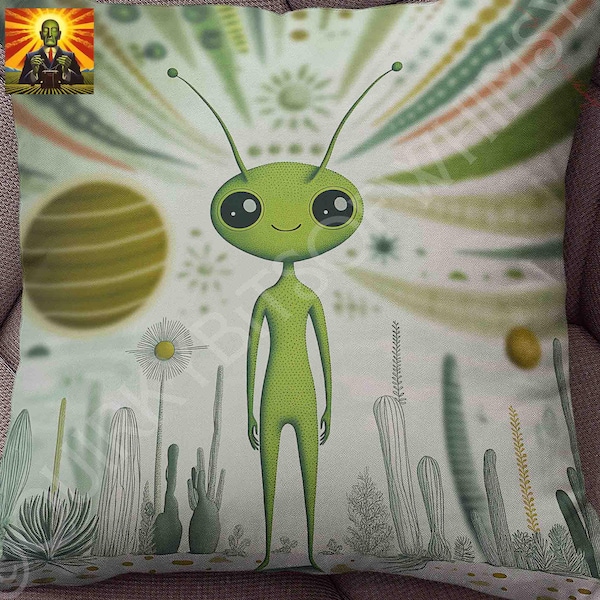 Alien Pillow - Etsy