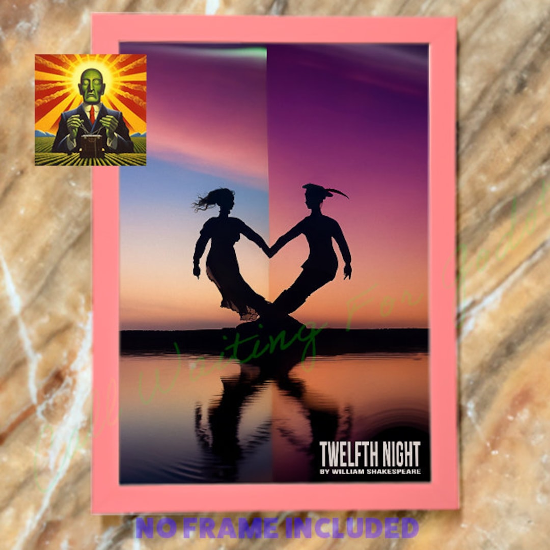 Twelfth Night Shakespeare Poster Literary, Bookish, Classroom Posters ...