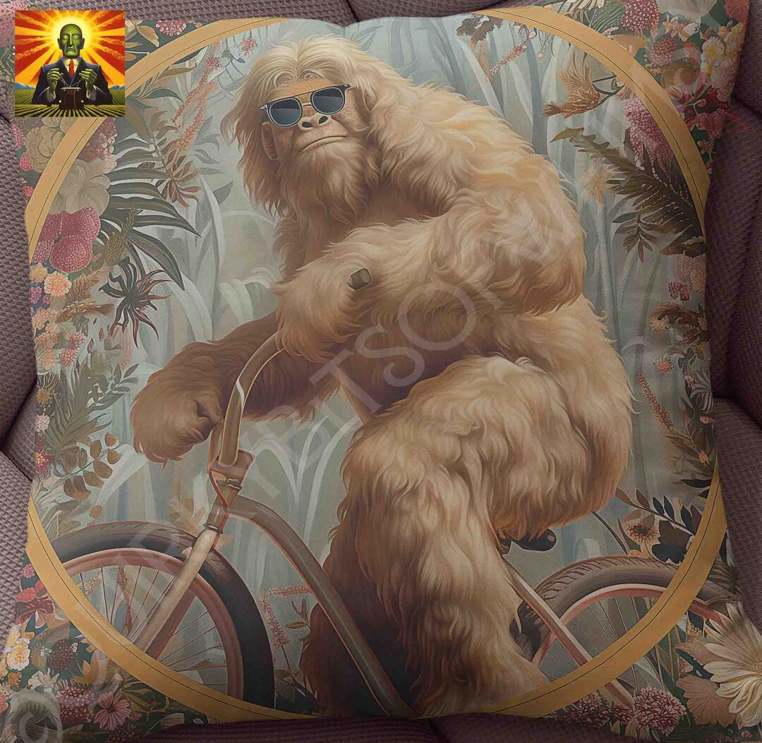 William Morris Bigfoot Biking Pillow, Full Pillow or Case Only, Spun ...