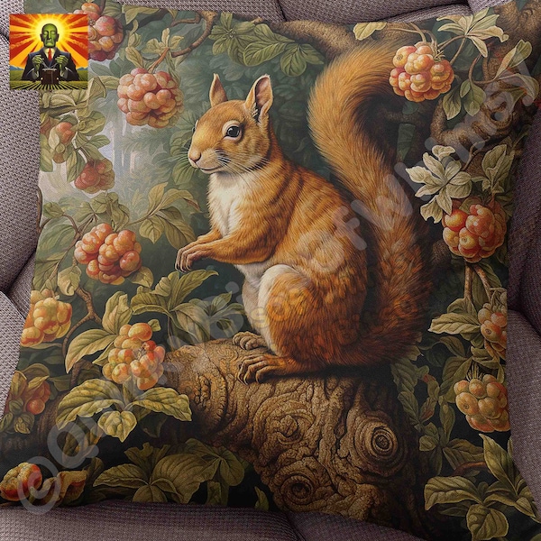Squirrel Pillow - Etsy