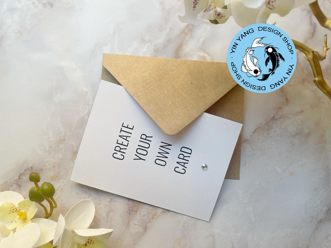 Create Your Own Custom Card, Personalized Cards - Etsy