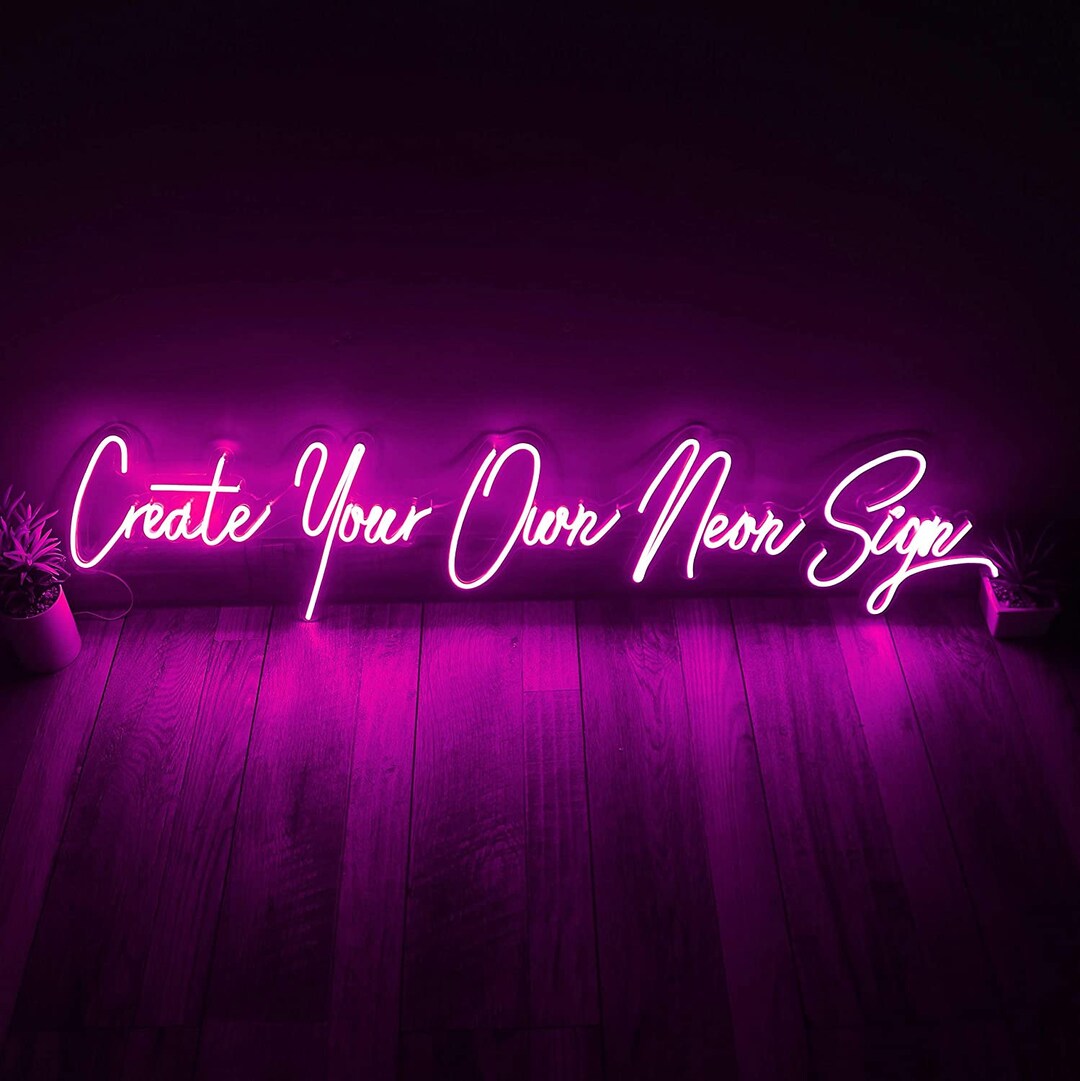 Custom Neon Sign , Neon Sign, Aesthetic Neon Sign, Wedding Neon Name ...
