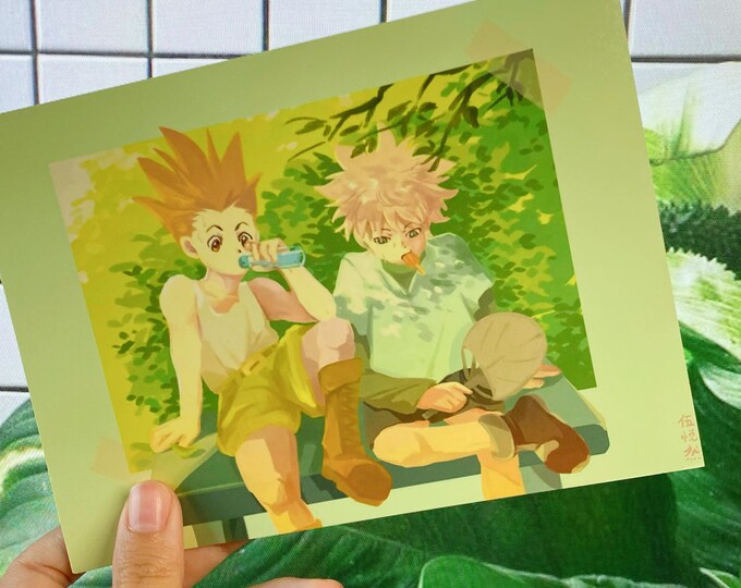 Hunter X Hunter Gon and Killua Mini Art Print - Etsy