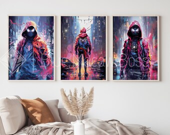 Spider Man Miles Morales Spider Man Png Spider Man Miles - Etsy