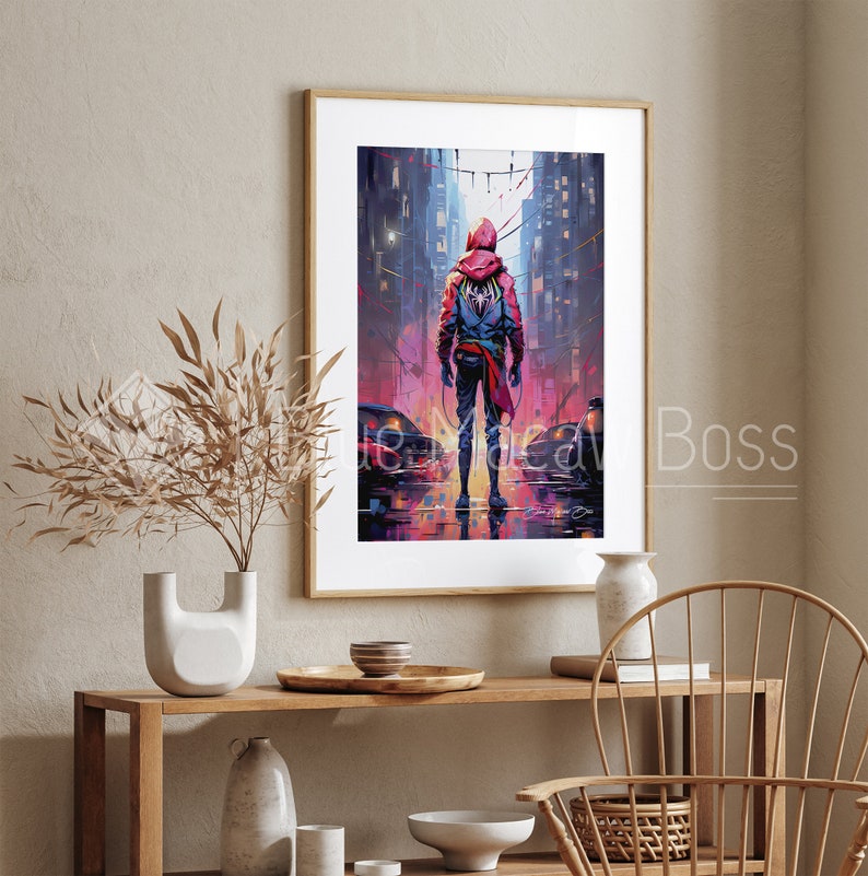Multiverse Spider Man Miles Morales Set of 3 Art Prints V1, Spider-man ...