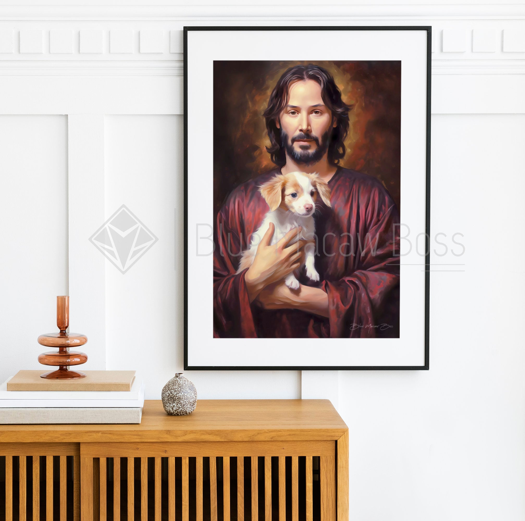 Keanu Reeves Jesus Wall Decor Keanu Reeves as Jesus Christ - Etsy