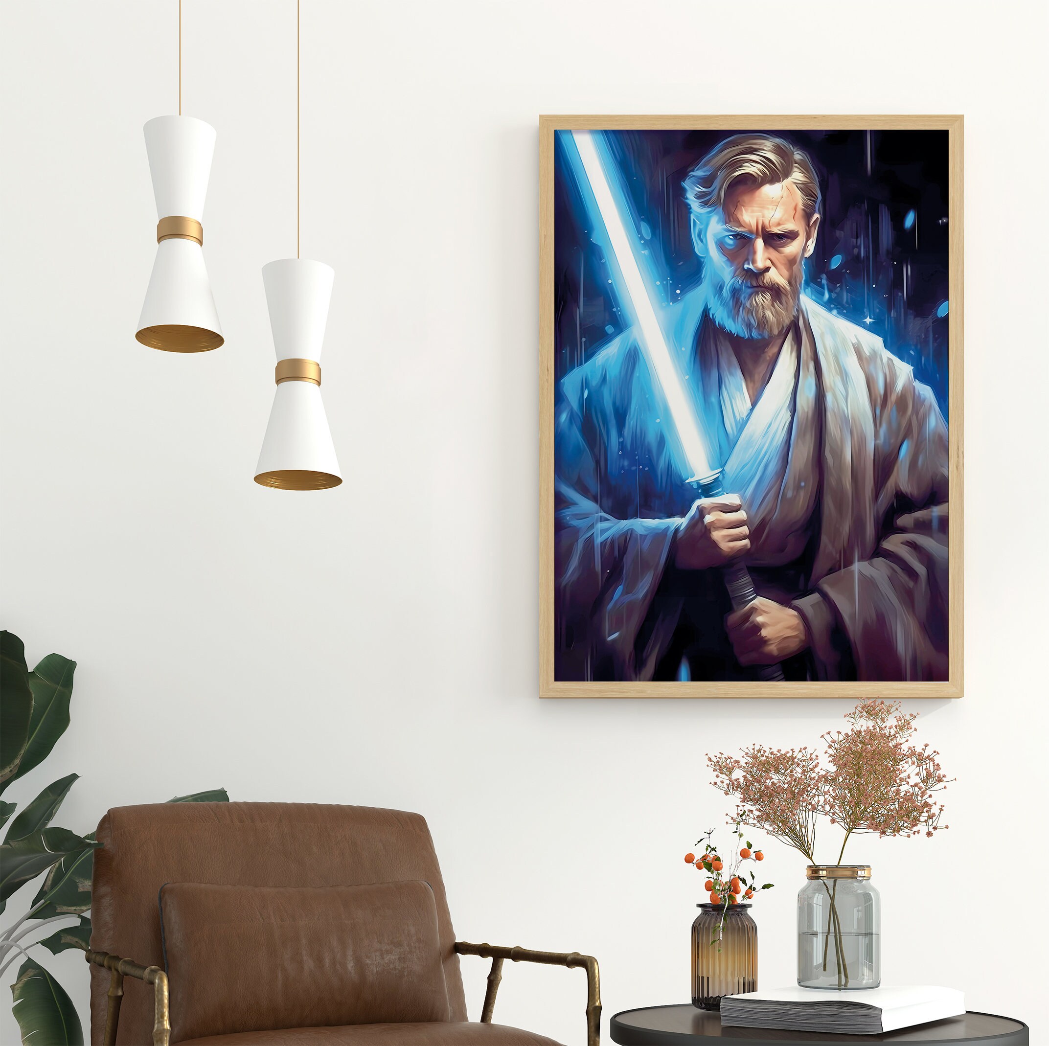 Master Obi-wan Kenobi Art Prints Star Wars Printable Wall Art Jedi ...