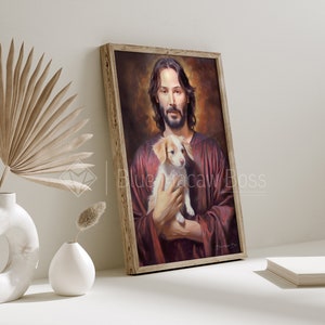 Keanu Reeves Jesus Wall Decor Keanu Reeves as Jesus Christ - Etsy