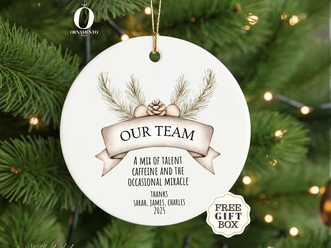 Work Team Ornament, Funny Best Team Ever Gift, Office Appreciation ...