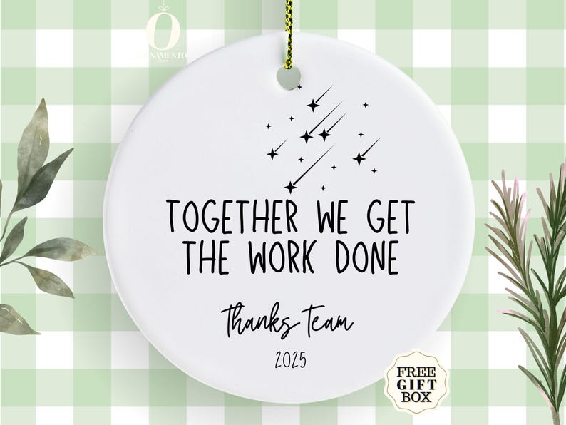 Work Team Ornament, Funny Best Team Ever Gift, Office Appreciation ...