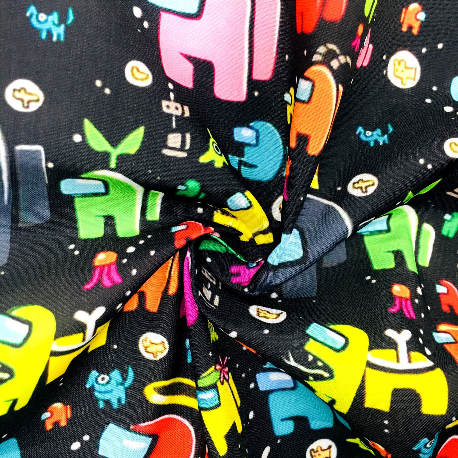 Among Us Fabric Polyester Cotton Fabric Anime Cartoon Fabric by the ...