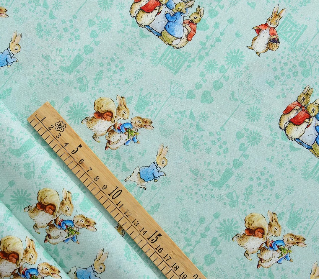 Peter Rabbit Fabric Cute Fabric 100%cotton Fabric Anime Cartoon Fabric ...