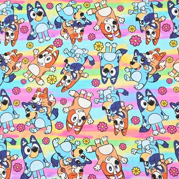 Bluey Fabric - Etsy