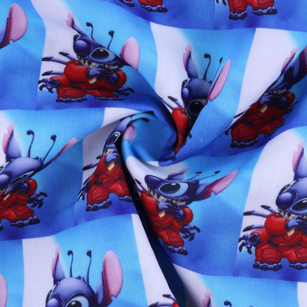 Disney Fabric Lilo & Stitch Fabric Polyester Cotton Fabric Anime ...