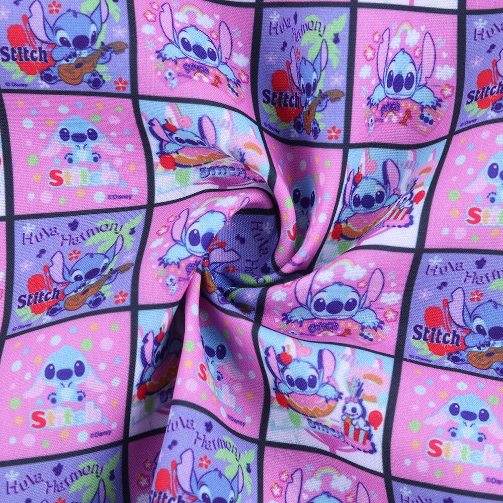 Disney Fabric Lilo & Stitch Fabric Polyester Cotton Fabric Anime ...