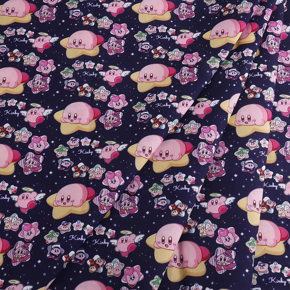 Kirby Fabric Polyester Cotton Fabric Anime Cartoon Fabric by the Half ...