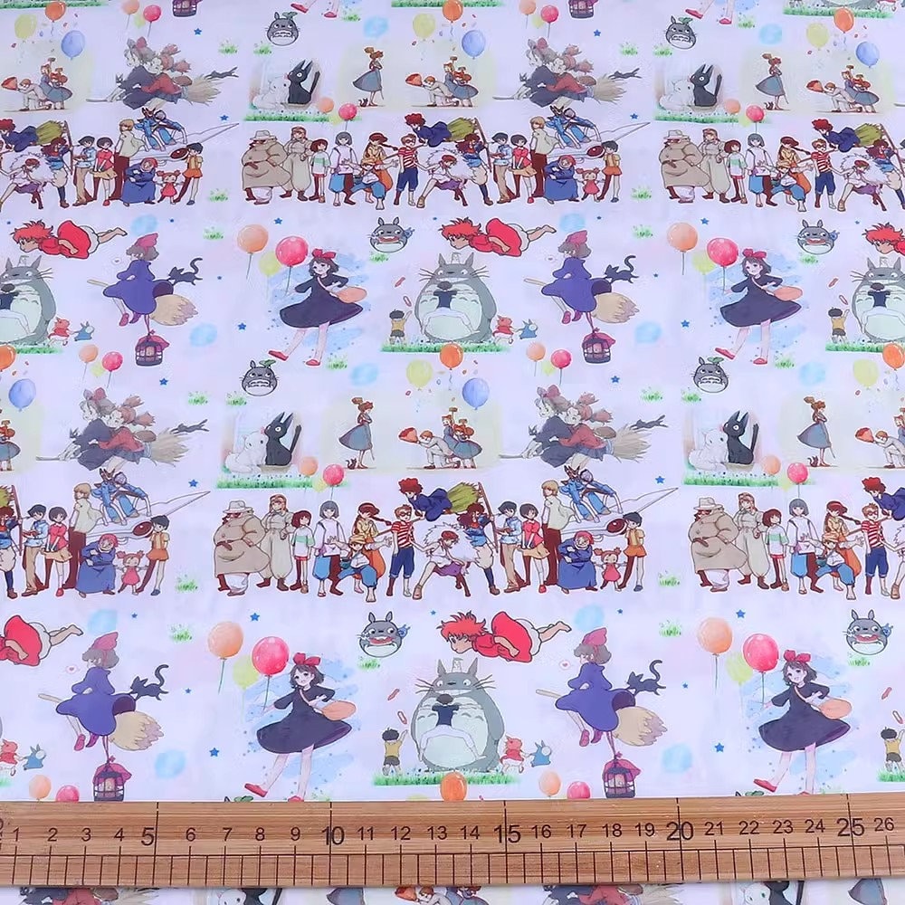 Japanese Anime Fabric Polyester Cotton Fabric Anime Cartoon Fabric by ...