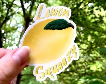 Yellow Lemon Capri Sticker Fruit Vinyl Stickers Waterproof Sticker ...